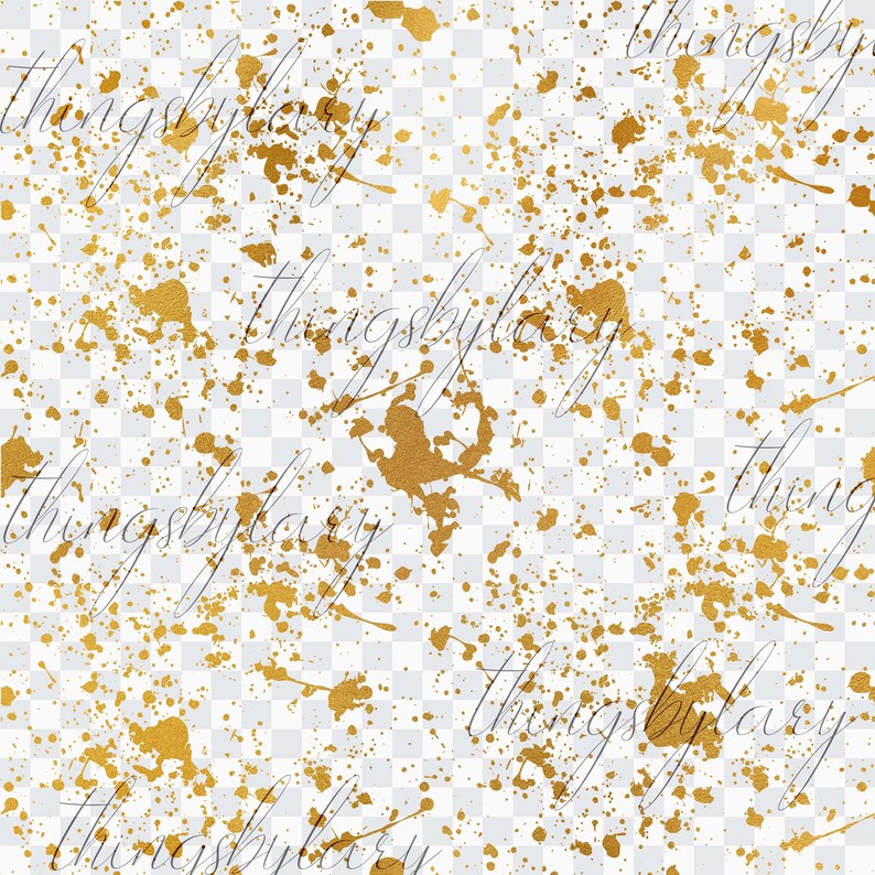 14 Seamless Gold Paint Splatter Overlay Images 300 Dpi Instant - Etsy