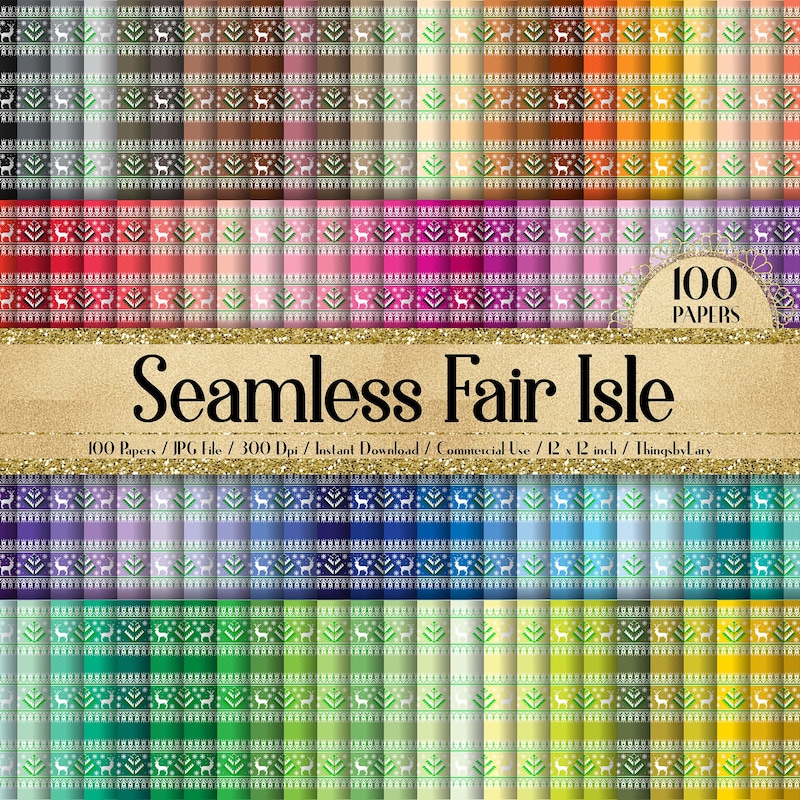 Fair Isle Pattern - Etsy