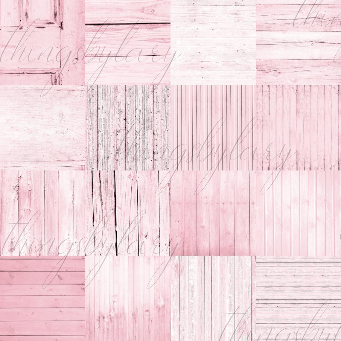 16 Rose Quartz Wood Paper Shabby Chic Autumn Wedding Rustic | Etsy