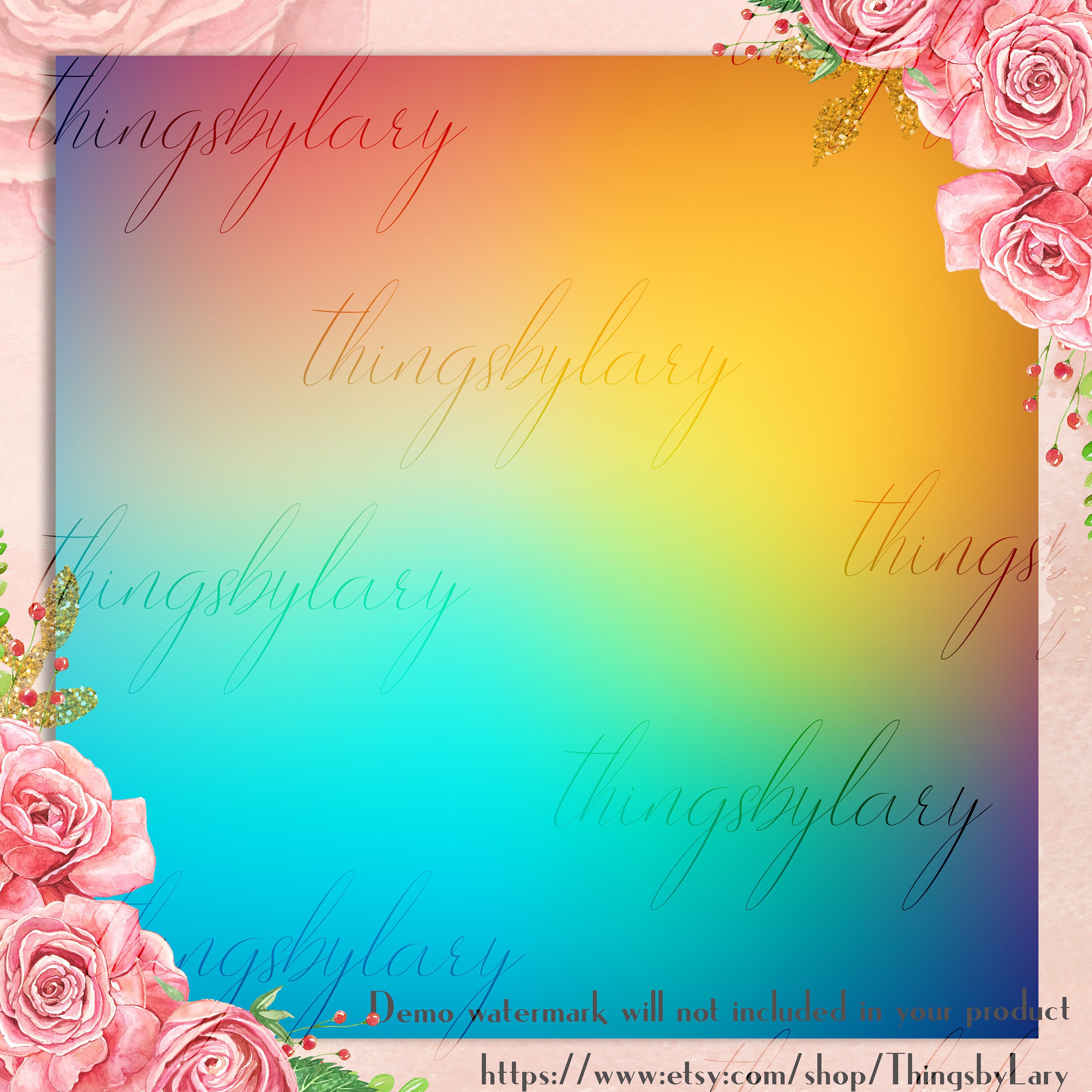 16 Rainbow Gradient Texture Papers Kid Scrapbook Unicorn - Etsy