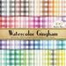 100 Seamless Watercolor Gingham Papers 12 Inch 300 Dpi | Etsy