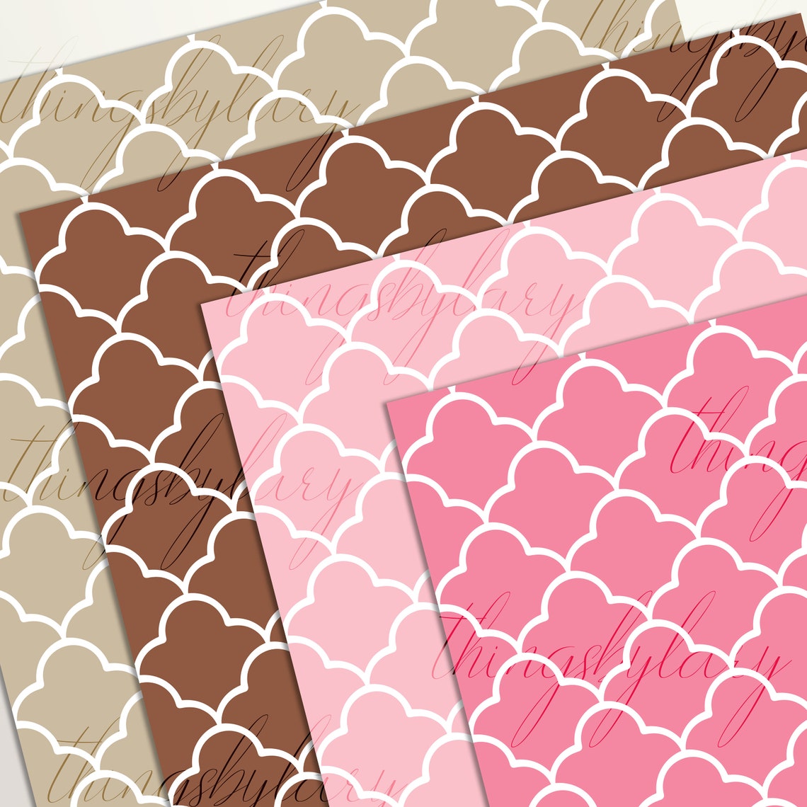100 Seamless White Moroccan Pattern Papers 12 Inch 300 Dpi - Etsy
