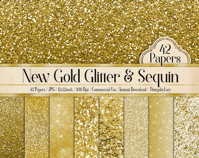 16 Seamless Gold Glitter Animal Skin Prints Digital Papers 12" 300 Dpi ...