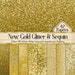 42 Gold Glitter Papers 12 Inch 300 Dpi Planner Paper | Etsy