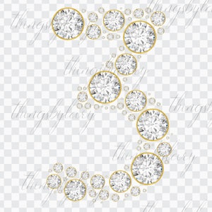 32 Diamond Pearl Rhinestone Number 3 Digital Clip Arts 300 Dpi - Etsy