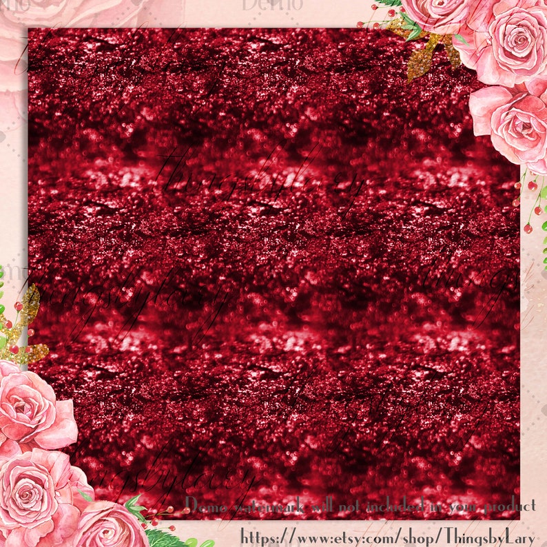 42 Christmas Glitter Papers 12 Inch, 300 Dpi Planner Paper, Commercial ...