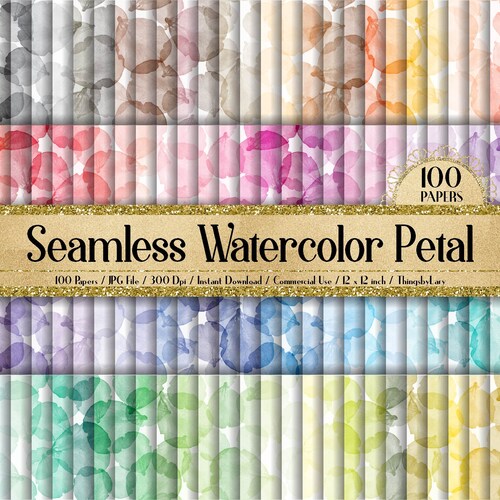 100 Seamless Watercolor Lumberjack Plaid Papers 12 Inch 300 - Etsy