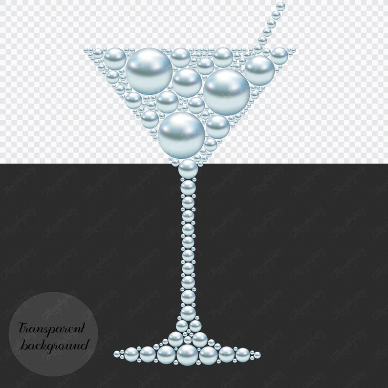 32 Diamond Pearl Gemstone Martini Cocktail Glass PNG Images Commercial ...