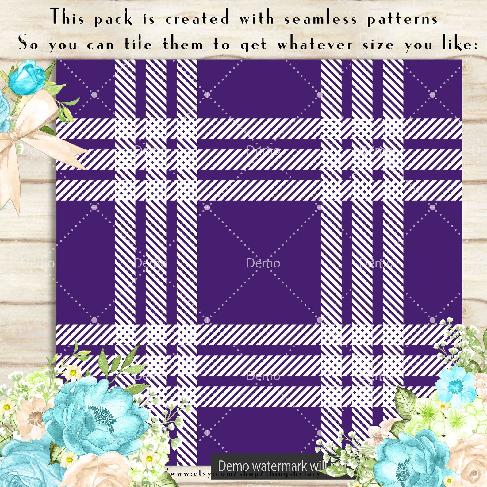 100 Seamless Check Papers in 12 X 12 300 Dpi - Etsy