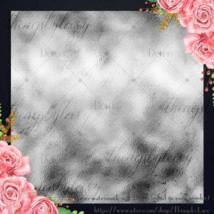 16 Seamless Silver Foil Digital Papers 12" 300 Dpi Commercial Use ...