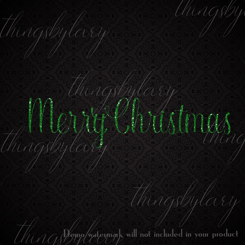 100 Green Glitter Alphabet Cliparts in 12" X 12" Separate, 300 Dpi ...