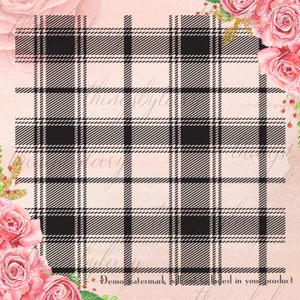 20 Seamless Black Plaid Overlays PNG Images Commercial Use Transparent ...