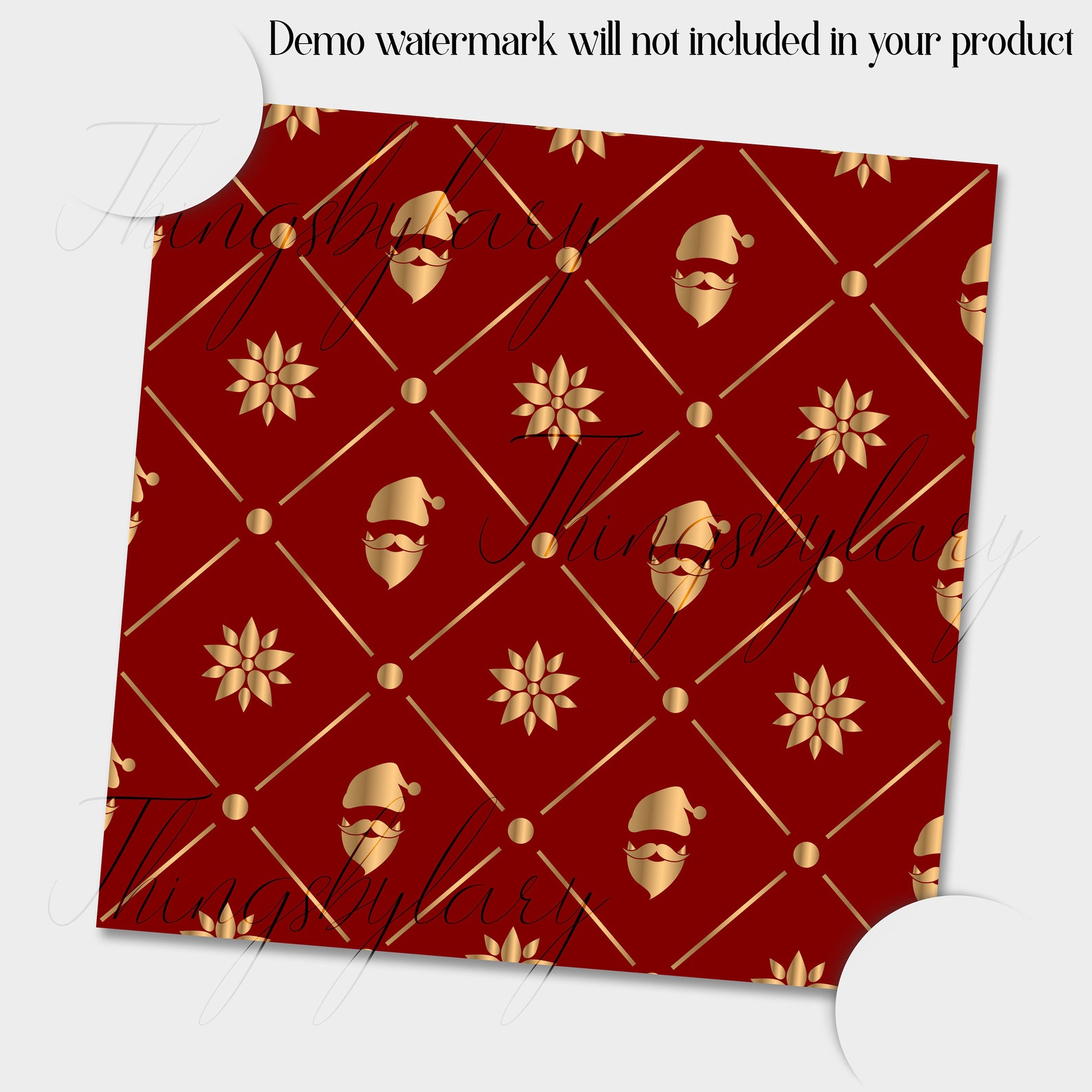 24 Red & Gold Christmas Digital Papers 12 X 12 Inch 300 Dpi - Etsy