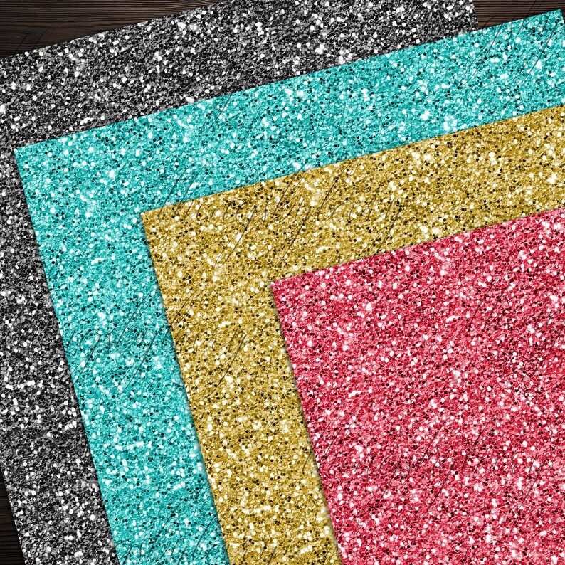 100 Glitter Digital Papers 8.5x11 300 Dpi Planner Paper - Etsy
