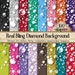 100 Bling Bling Real Diamond Background Digital Papers 12x12" 300 Dpi ...