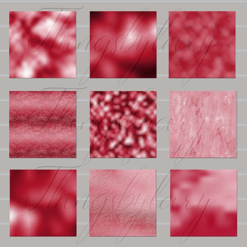 42 Luxury Red Foil Papers 12 Inch, 300 Dpi Planner Paper, Commercial ...