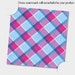 24 Pink and Blue Plaid Digital Papers 12inch 300 Dpi Instant Download ...