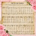 16 Vintage Christmas Music Sheet Digital Papers 12x12" Christian Hymns ...