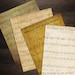 16 Antique Music Sheet Papers 8.5x11 in Instant Download Commercial Use ...