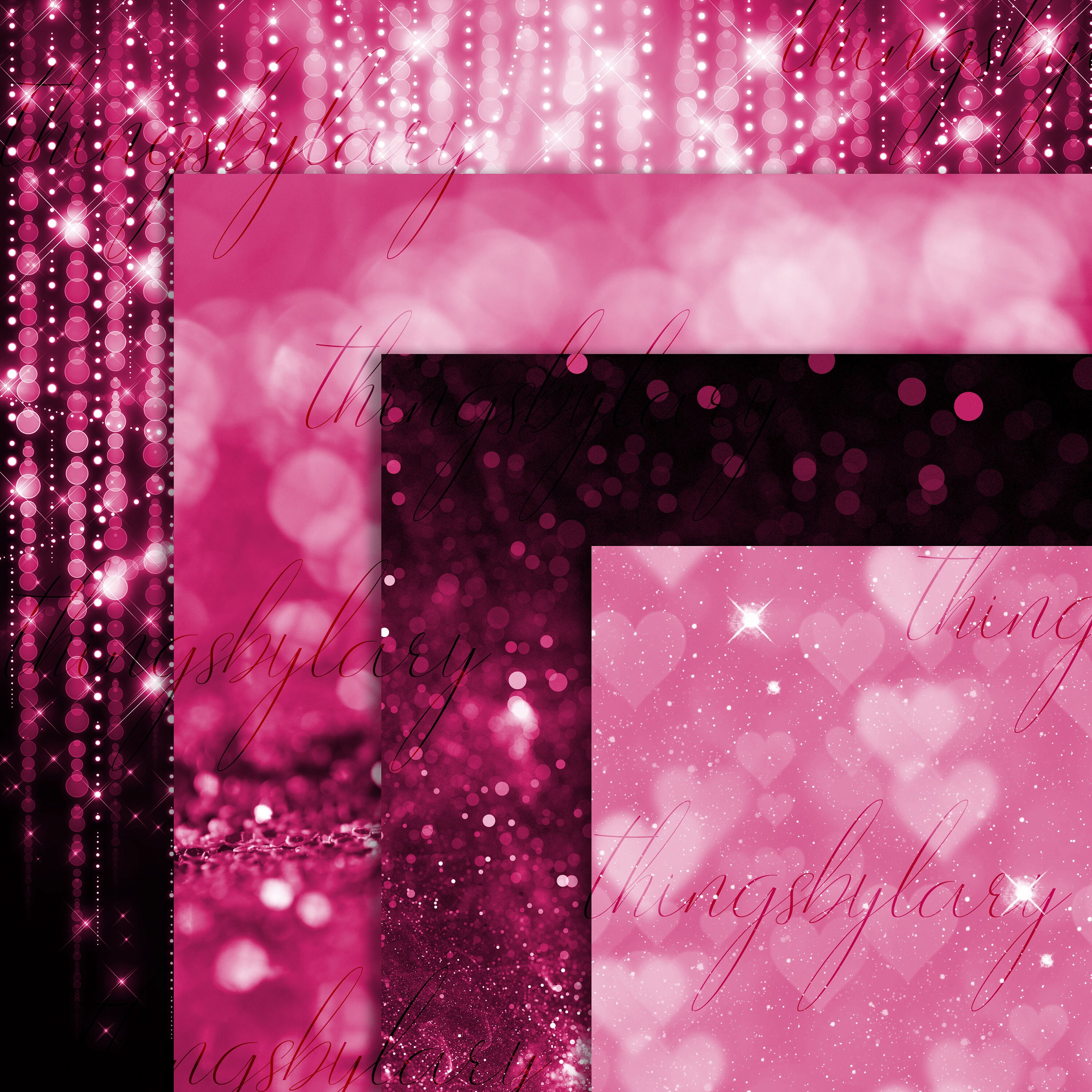 42 Pink Bokeh Papers 12 Inch 300 Dpi Planner Paper - Etsy
