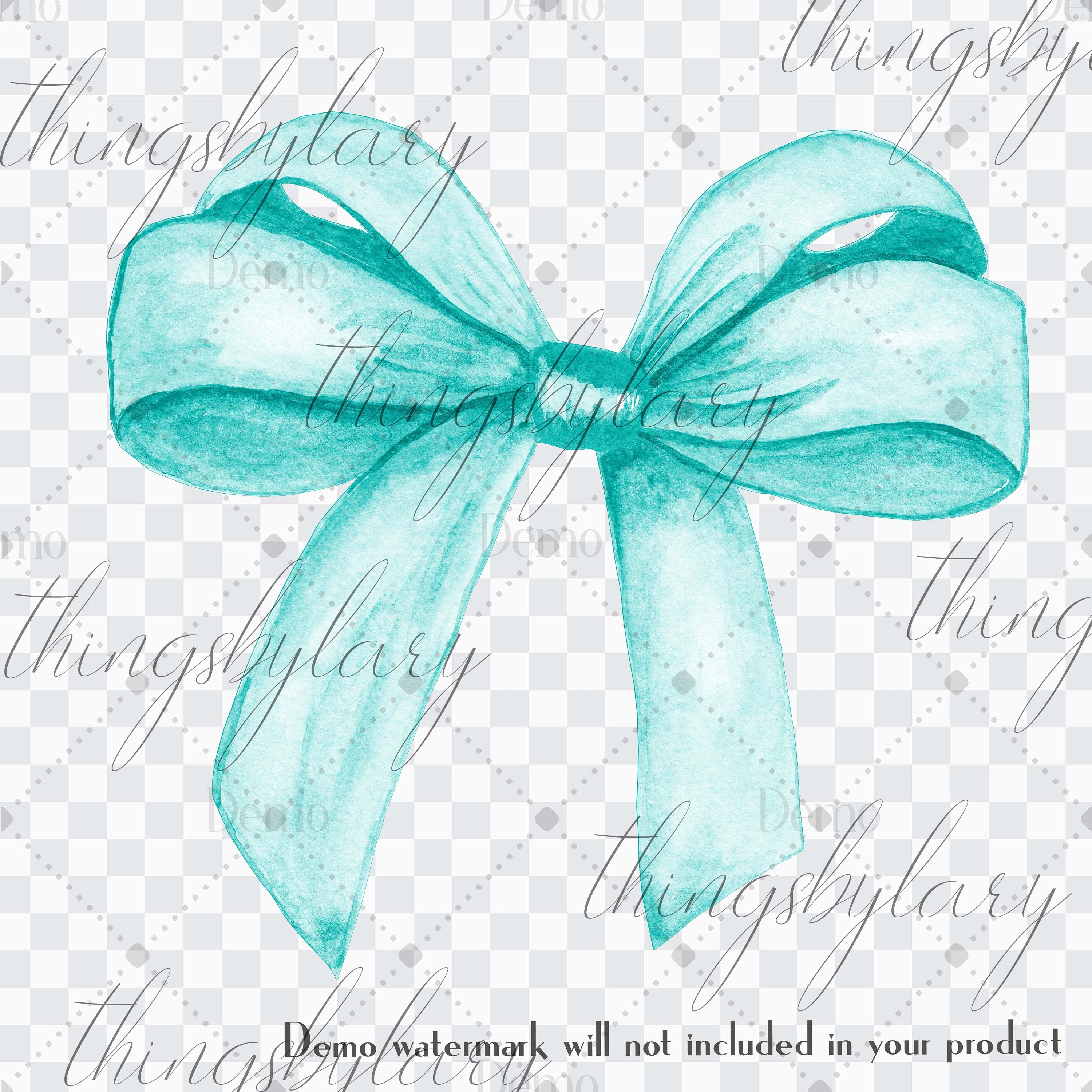 100 Hand Painted Watercolor Bow Clipart Bow Clipart Watercolor | Etsy