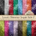 100 Sparkle Glitter Digital Papers 12x12 Digital Glitter - Etsy