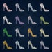 32 Diamond Pearl Rhinestone High Heels Digital Clip Arts 300 Dpi PNG ...