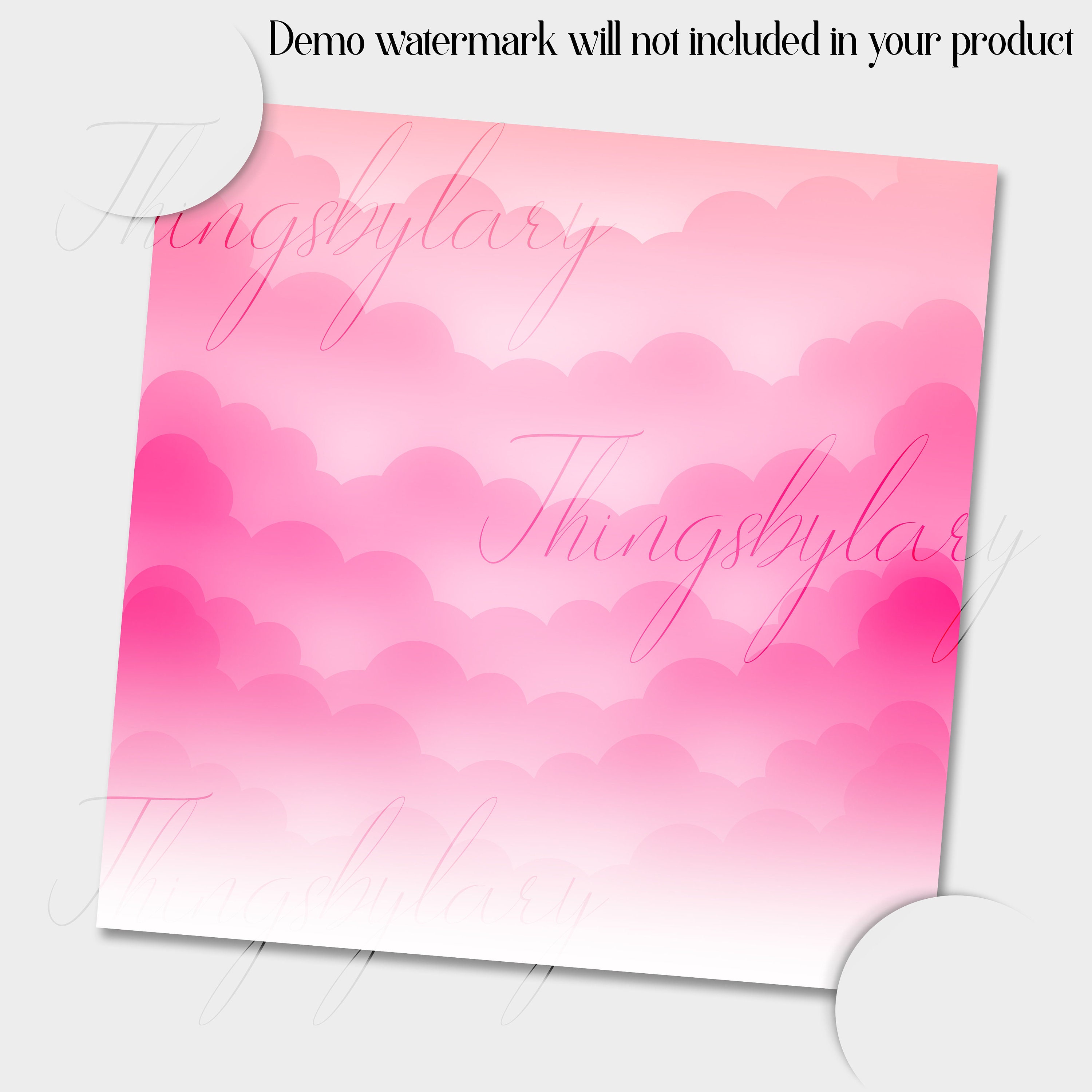 18 Fairy Ombre Magical Unicorn Cloud Digital Papers Commercial Use ...