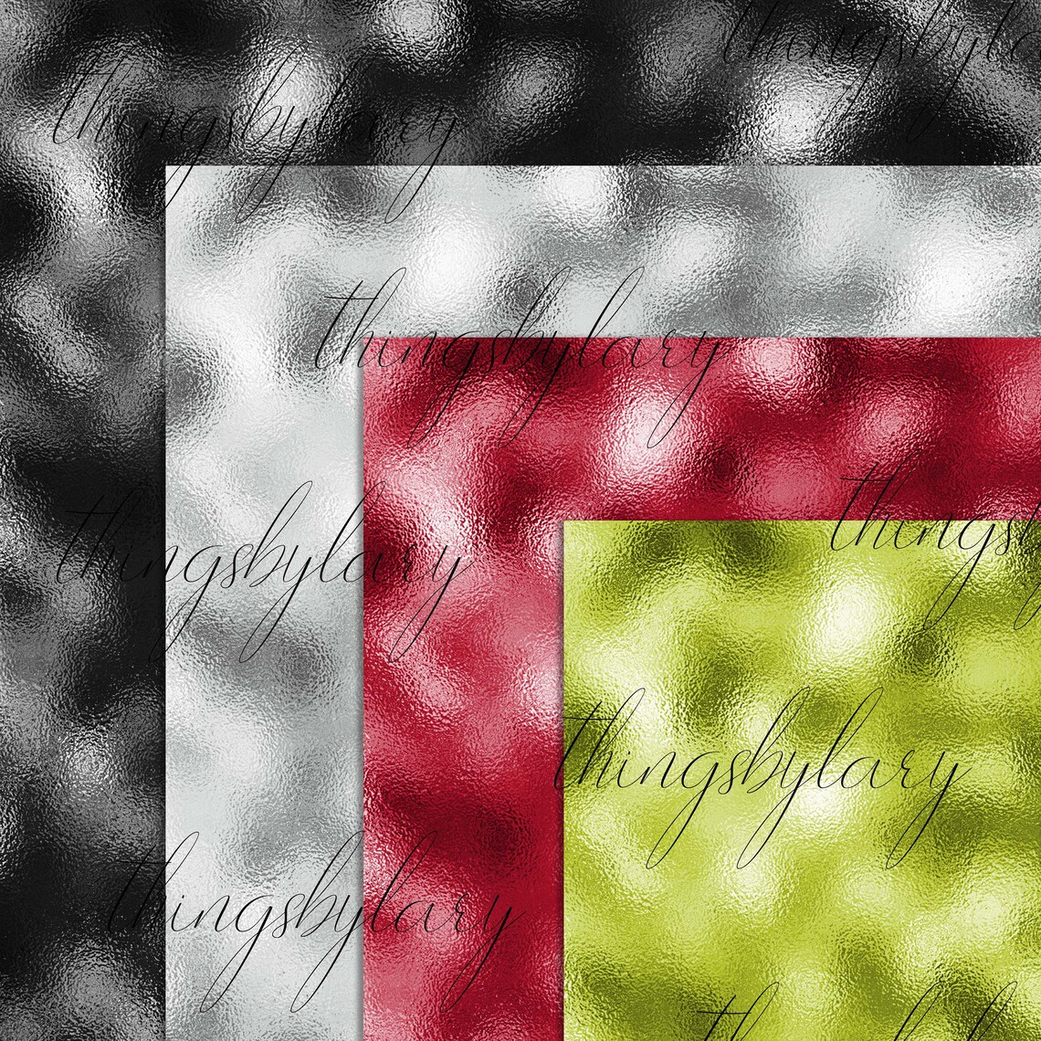 100 Vivid Foil Texture Digital Papers in 12 Inch Instant - Etsy