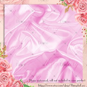 16 Pink Silk Texture Paper, Luxury Wedding, Scrapbooking, Sparkle ...