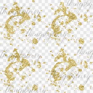 14 Seamless Gold Glitter Splatter Overlay Images 300 Dpi Instant ...