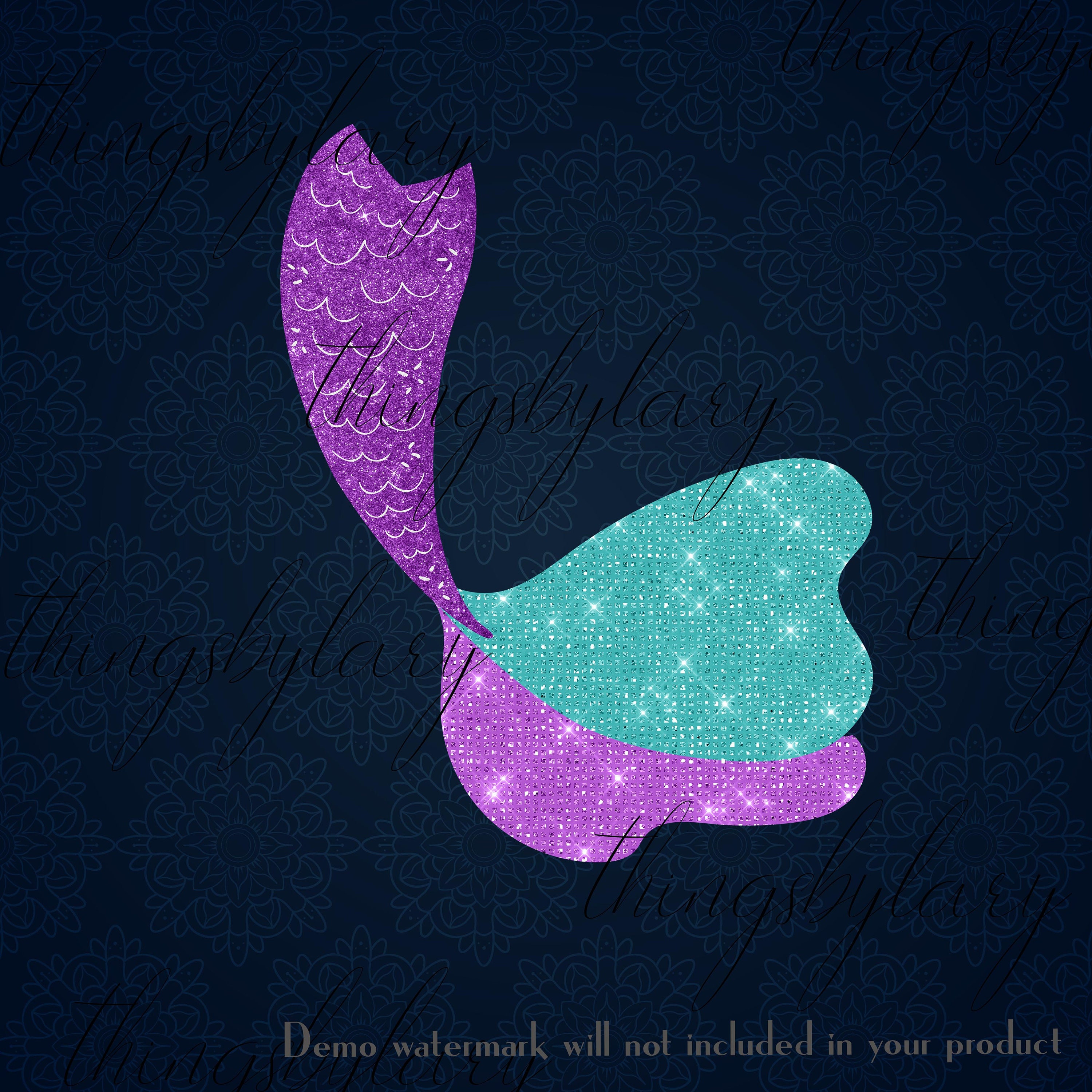 18 Glitter Mermaid Tails Overlay Images 300 Dpi PNG Instant Download ...