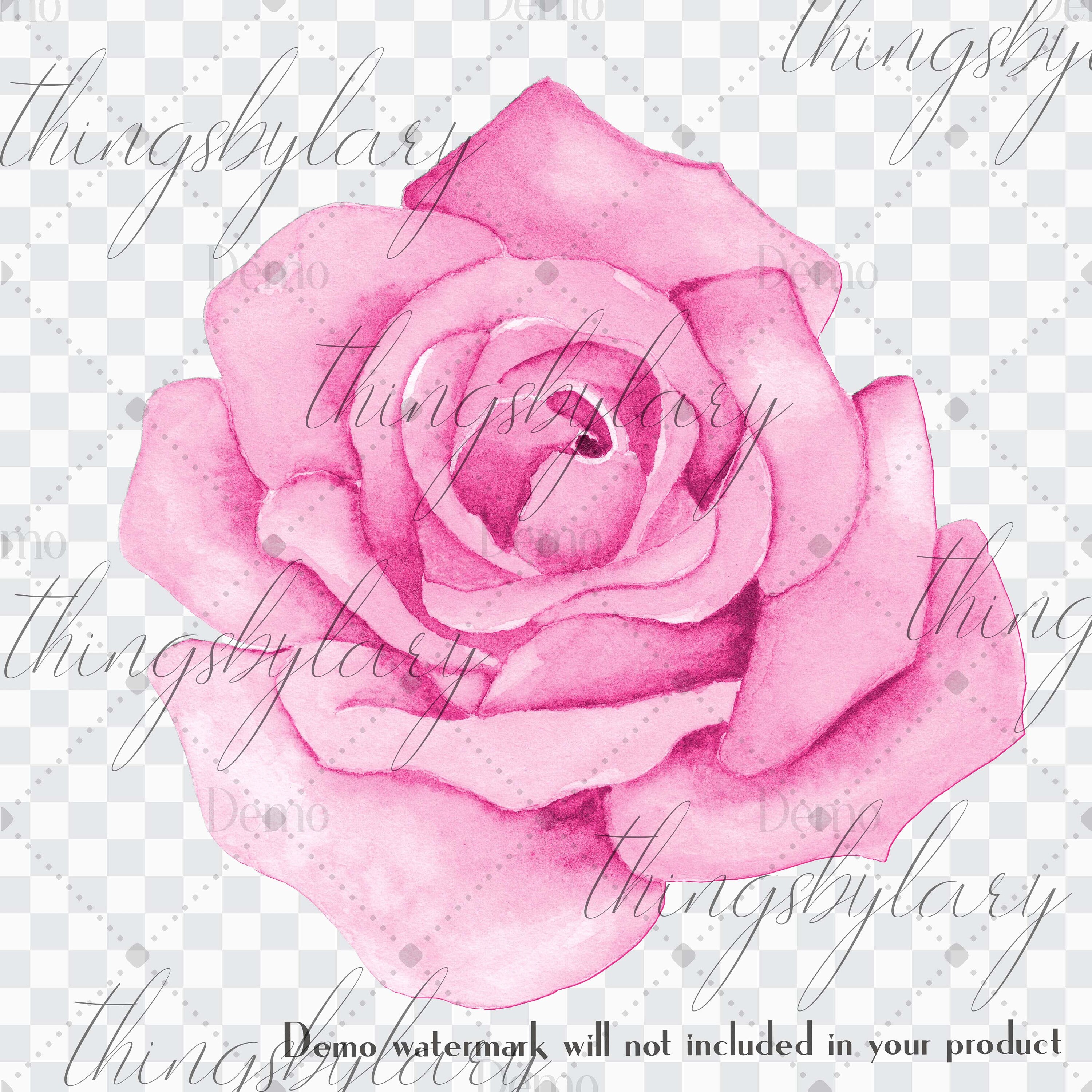 100 Hand Painted Watercolor Vintage Rose Clipart Watercolor - Etsy