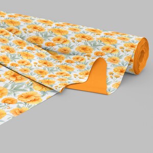 30 Seamless Watercolor Marigold Flowers Digital Papers Commercial Use ...