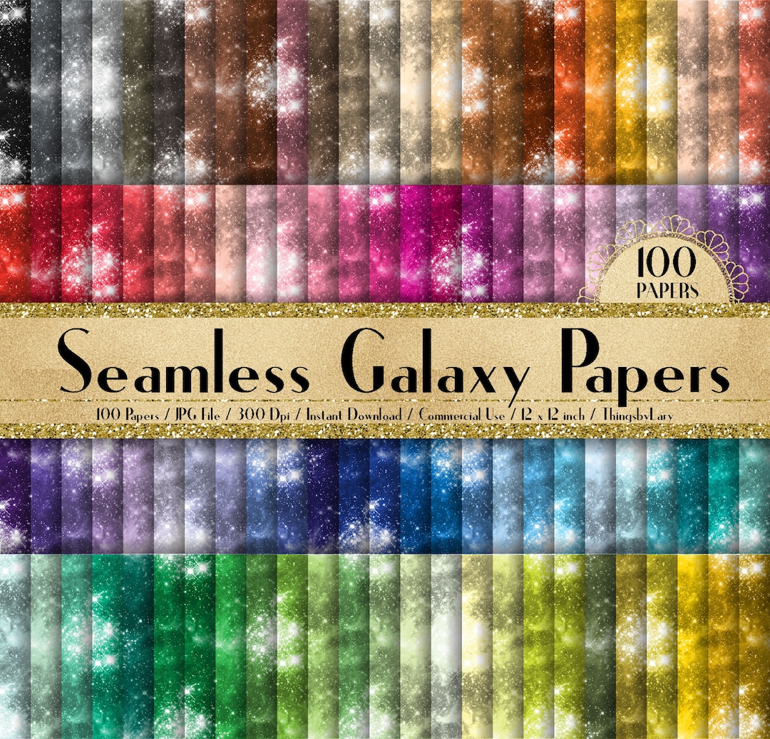 100 Seamless Galaxy Papers 12 Inch 300 Dpi Instant Download Commercial ...