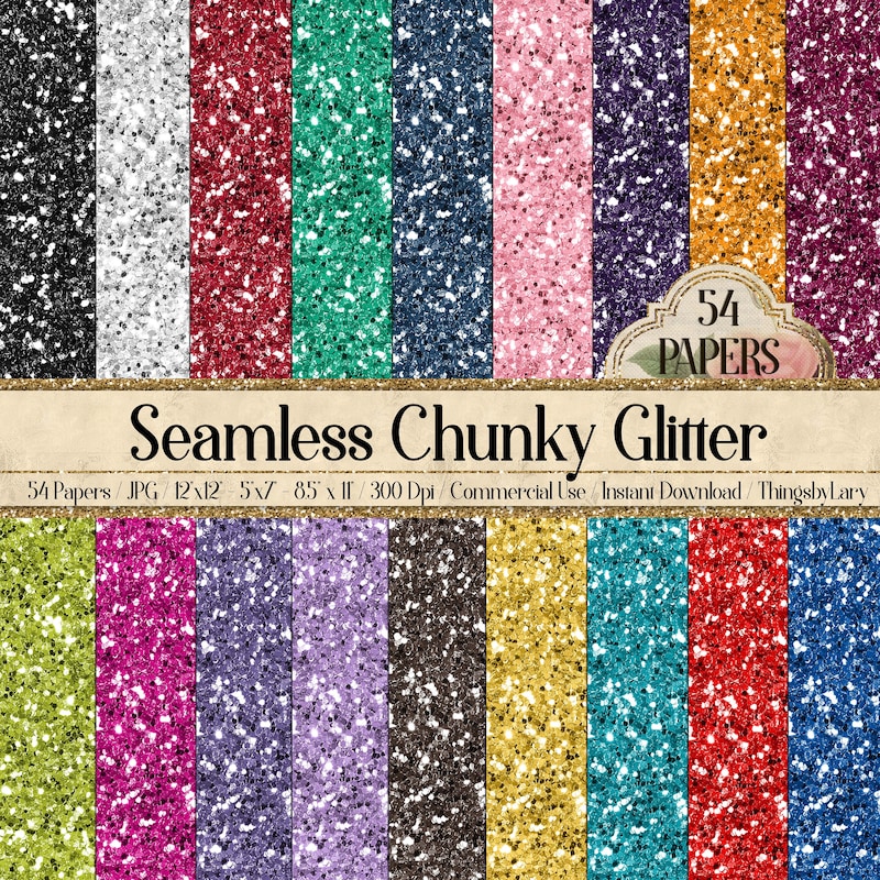 Glitter Digital Paper - Etsy
