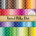 100 Seamless Tinted Polka Dot Papers in 12" X 12", 300 Dpi Planner ...