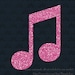 100 Glitter Music Note Clip Arts,300 Dpi Planner Clipart, Scrapbooking ...