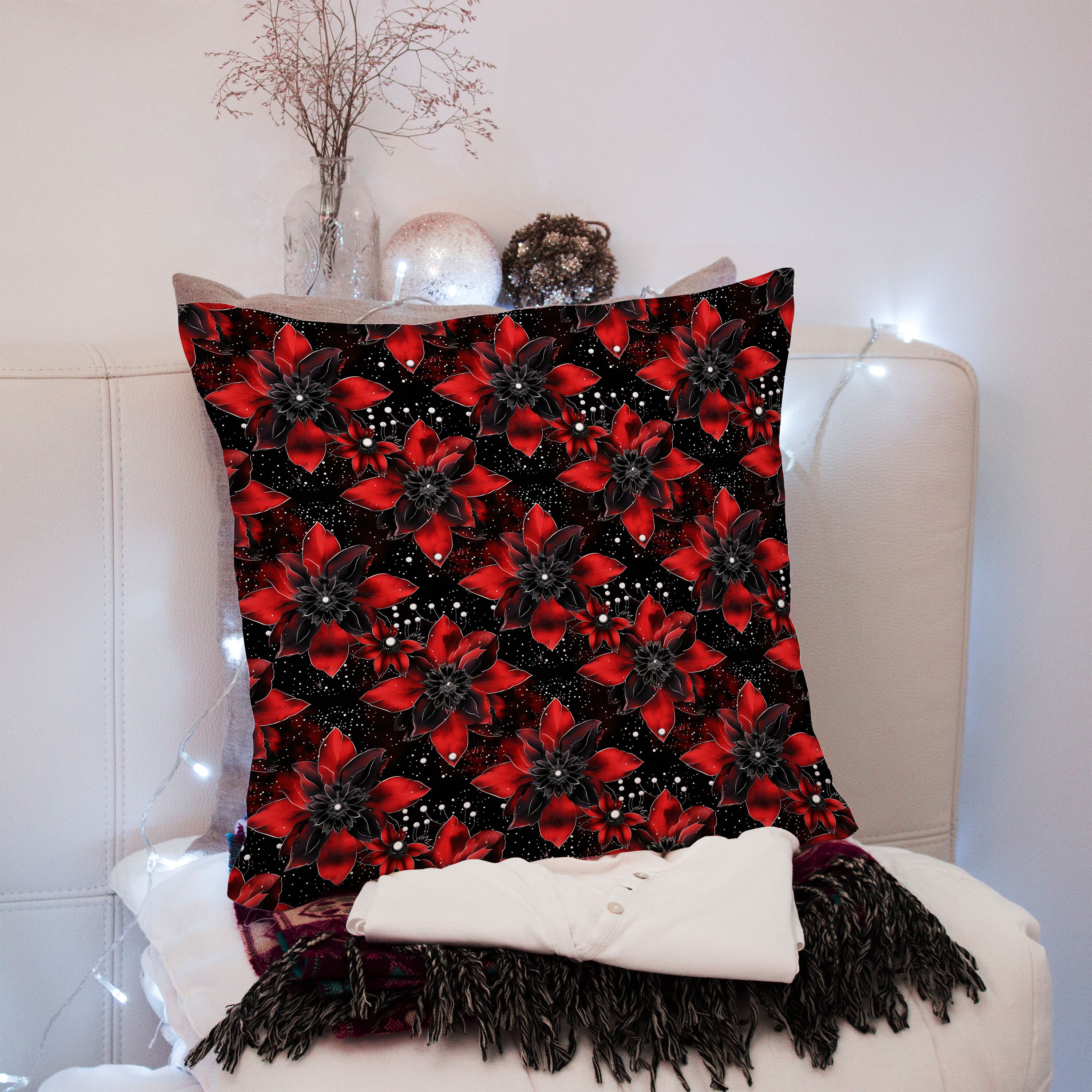 20 Seamless Gothic Floral With Black Digital Papers Commercial Use ...