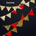 34 Red and Gold Glitter Party Garland Overlay Digital Images PNG 300 ...