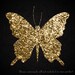 15 Pink and Purple Butterflies Gold Glitter Foil Butterfly Clip Arts ...