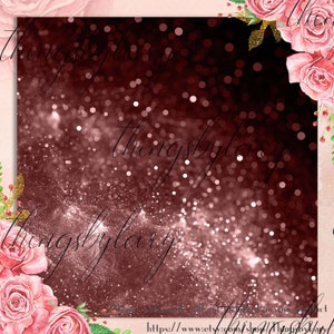 42 Rose Gold Bokeh Papers 12 Inch, 300 Dpi Planner Paper, Commercial ...