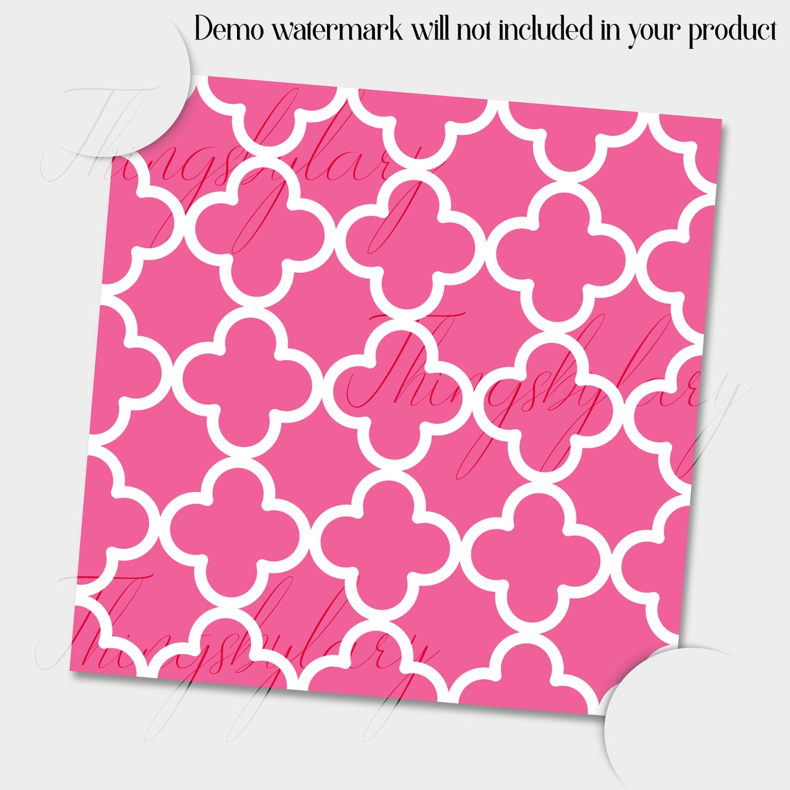 100 Seamless White Quatrefoil Pattern Papers 12 Inch 300 Dpi - Etsy