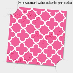 100 Seamless White Quatrefoil Pattern Papers 12 Inch 300 Dpi Instant ...