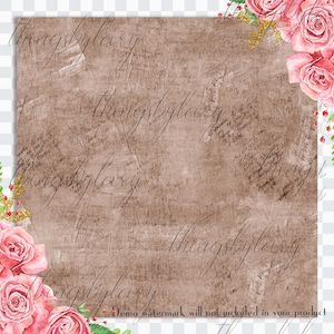 100 Seamless Vintage Script Digital Papers 12x12" 300 Dpi Commercial ...