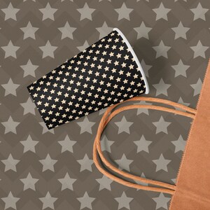 100 Seamless Black and Solid Star Pattern Digital Papers 12x12" 300 Dpi ...