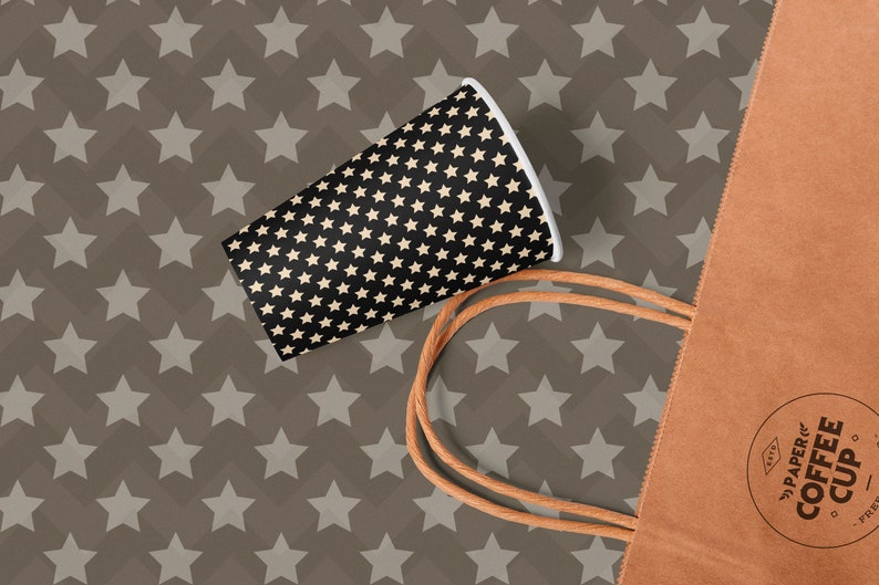 100 Seamless Black and Solid Star Pattern Digital Papers 12x12" 300 Dpi ...