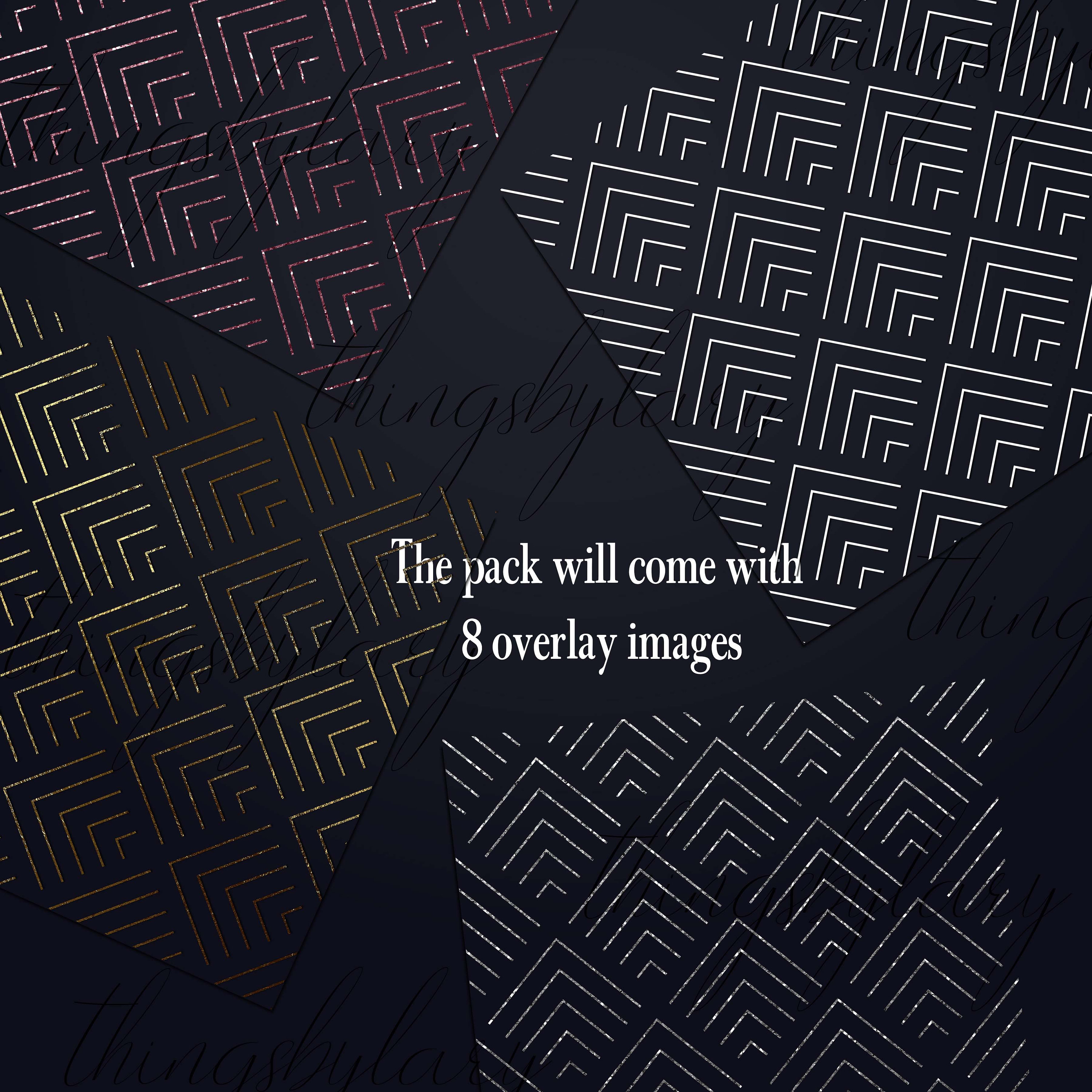 30 Seamless Geometric Art Deco Pattern Overlay Images PNG Transparent ...