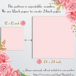 16 Seamless Luxury Blush Pink Digital Papers 300 Dpi Commercial Use ...