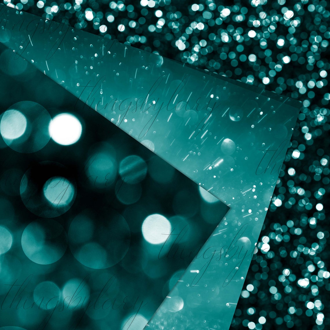42 Teal Bokeh Digital Papers 12x12 300 Dpi Planner Paper - Etsy